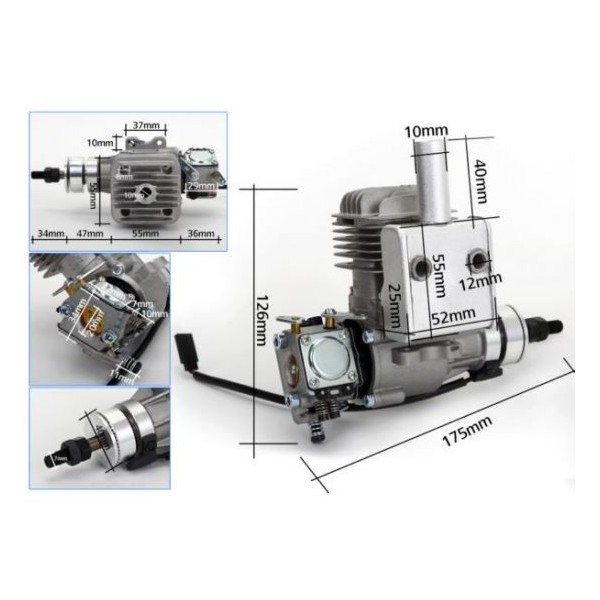 DLE Motore DLE-20 20cc BENZINA 2T (DLE20)